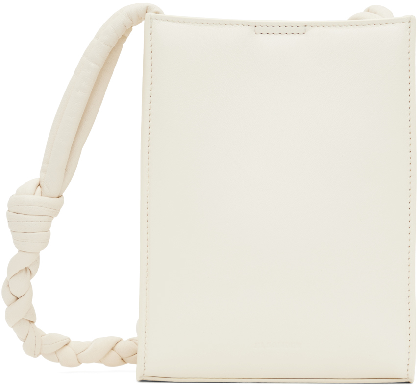 JIL SANDER タングル ホワイト Jil Sander White Tangle Padded Small Bag - 106 Eggshell | Editorialist
